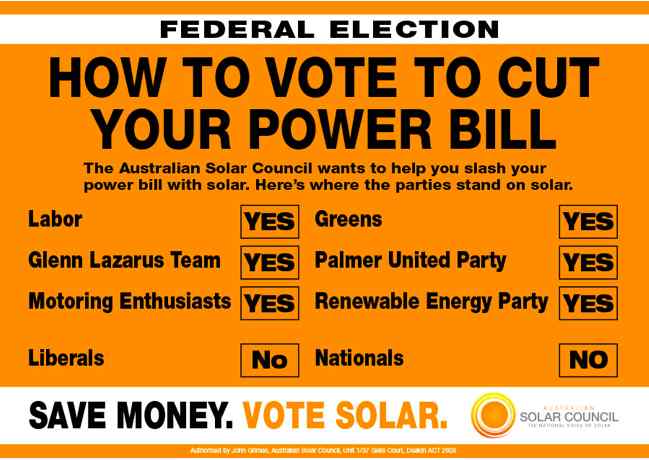 How to vote for renewable energy in Saturday's election
