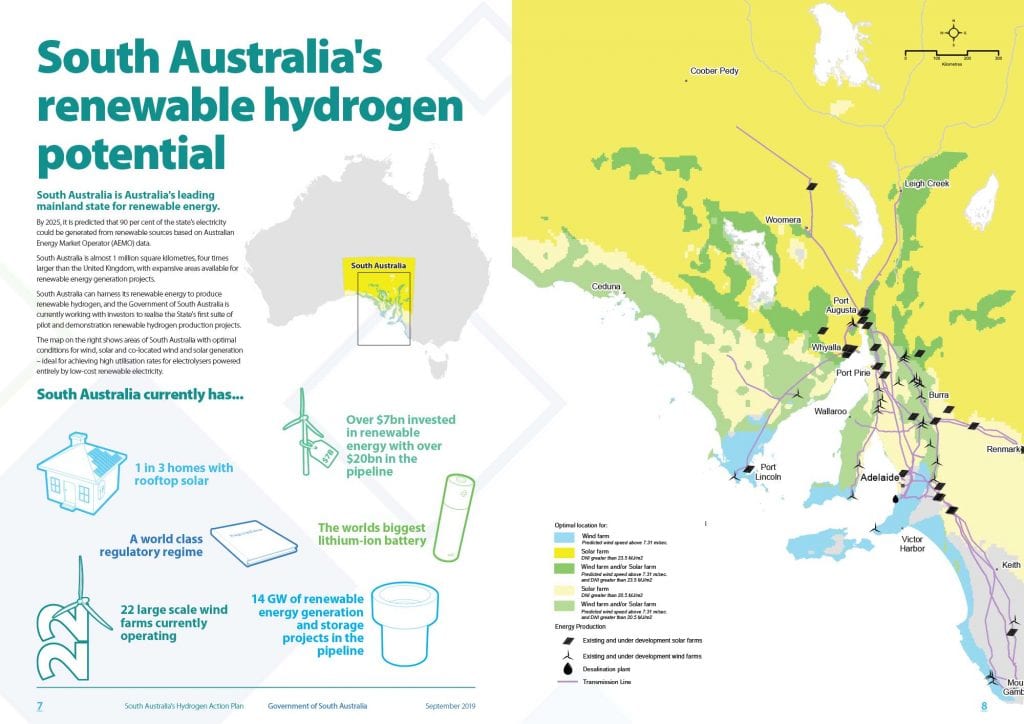 South Australia unveils plans for 100% renewable hydrogen economy