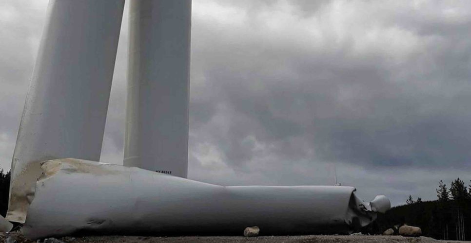 Swedish wind turbine collapses days after wind farm inauguration ...