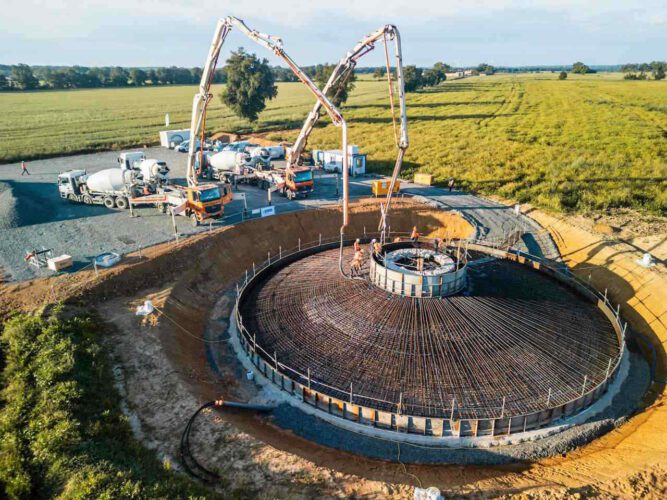 World’s first wind turbine foundation poured from decarbonised concrete ...