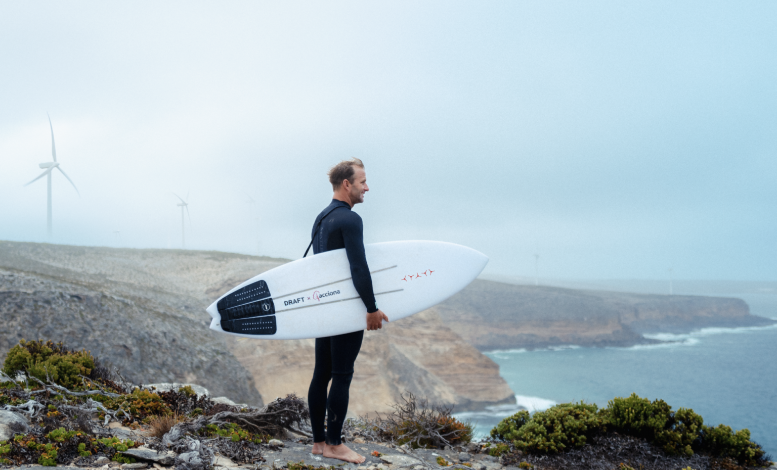 Pro surfer Josh Kerr makes world-first surfboard from recycled wind ...